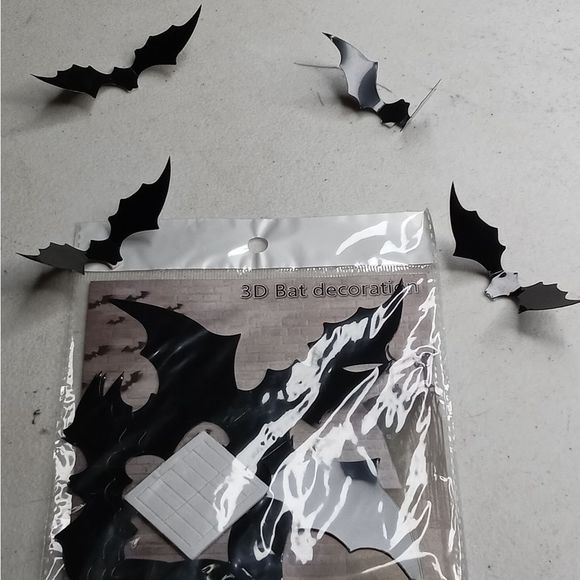 Halloween | Wall Decor | Halloween 3d Bats Pvc Stickers 2 Piece Large ...